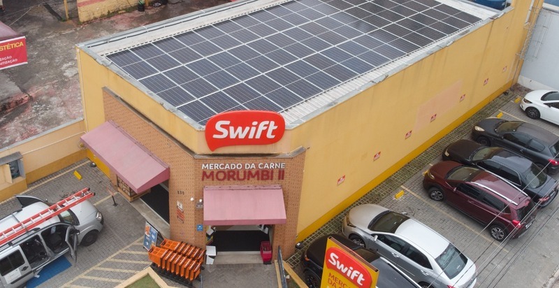 Swift adopts 100% solar energy at its store network in Brazil